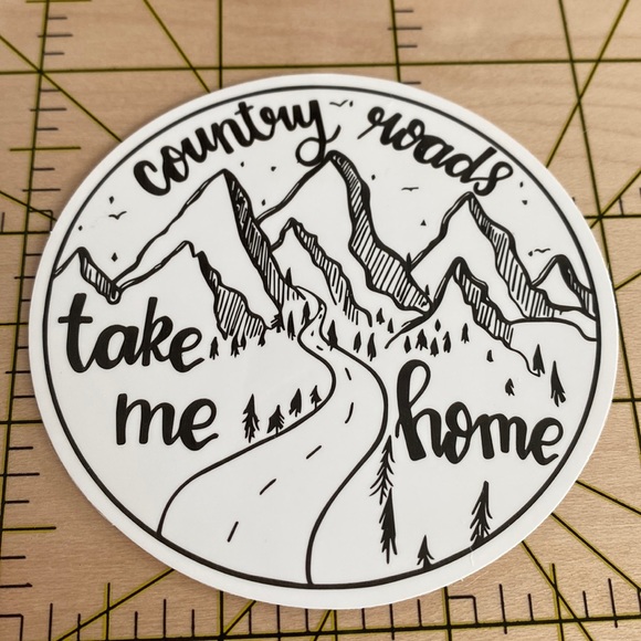 PRINCESSJEANNA | Design | 2525 Sticker Sale Brand New Country Roads ...